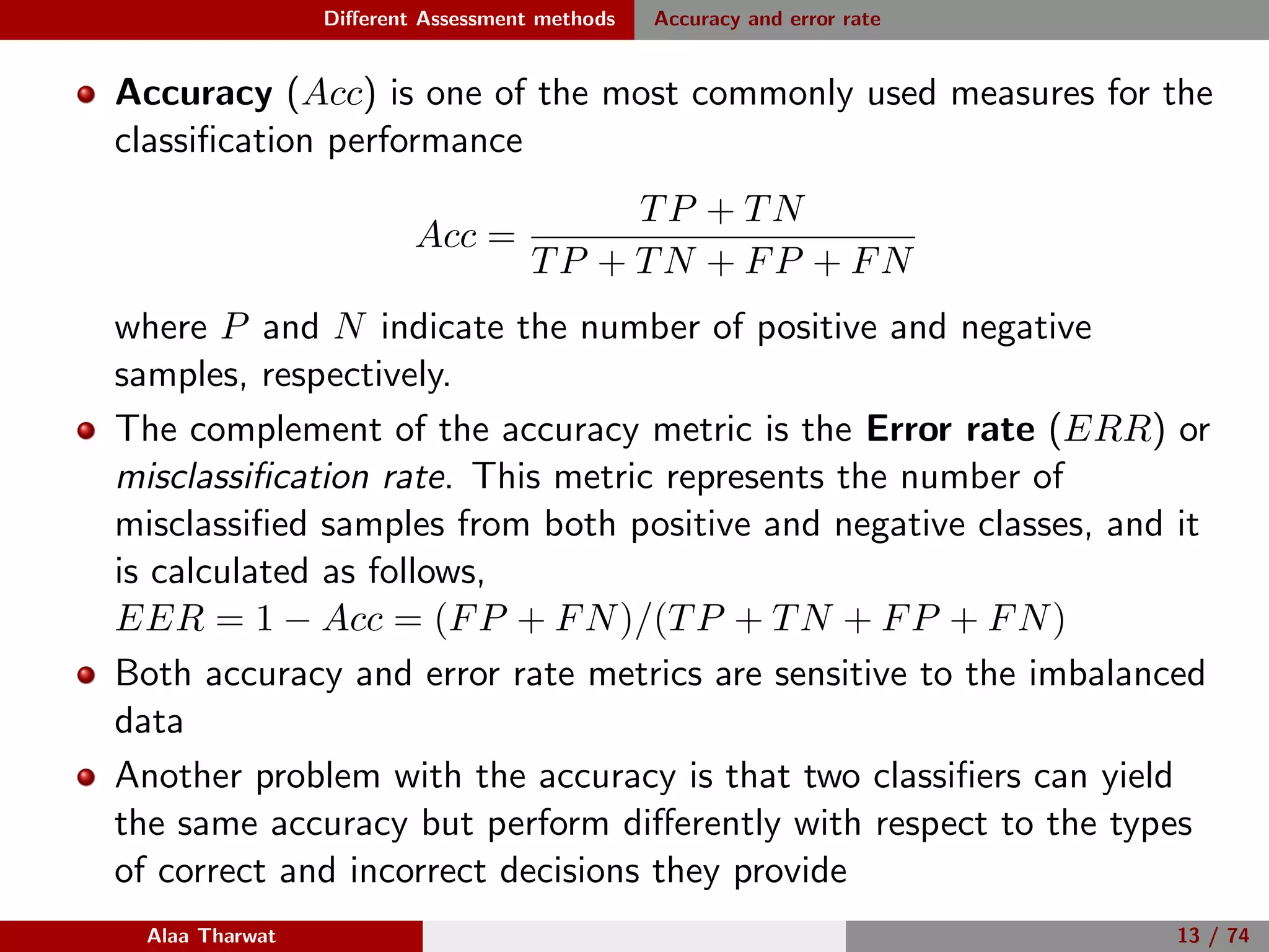 Classification assessment methods | PDF | Educational Assessment | Education