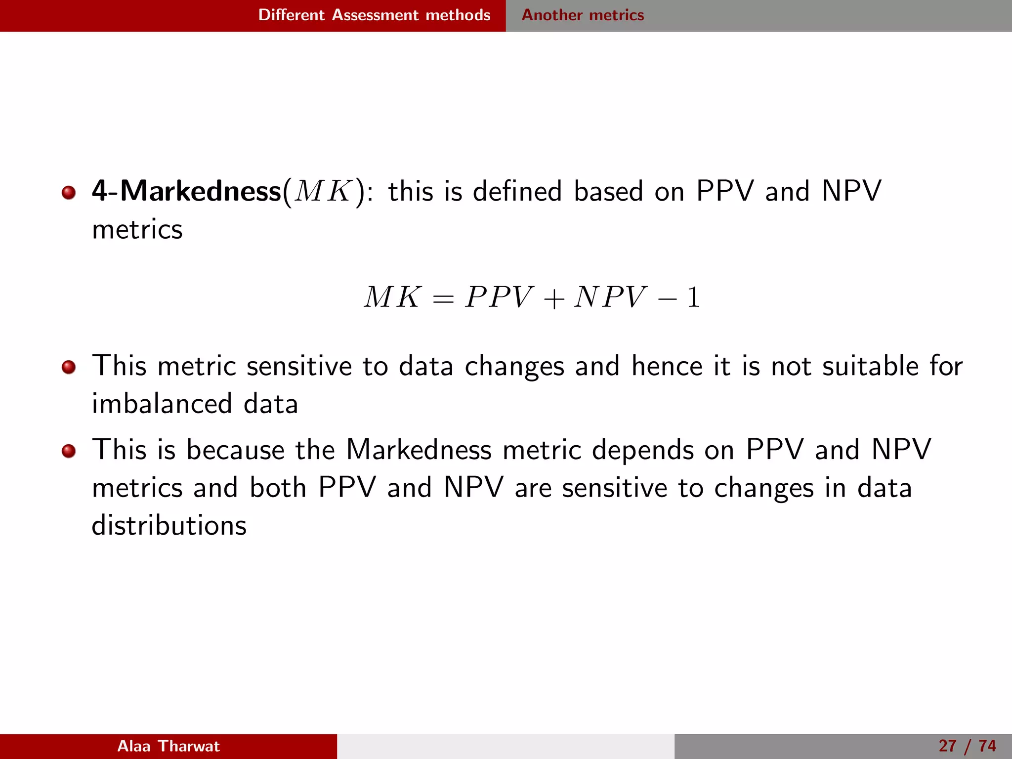 Classification assessment methods | PDF | Educational Assessment ...