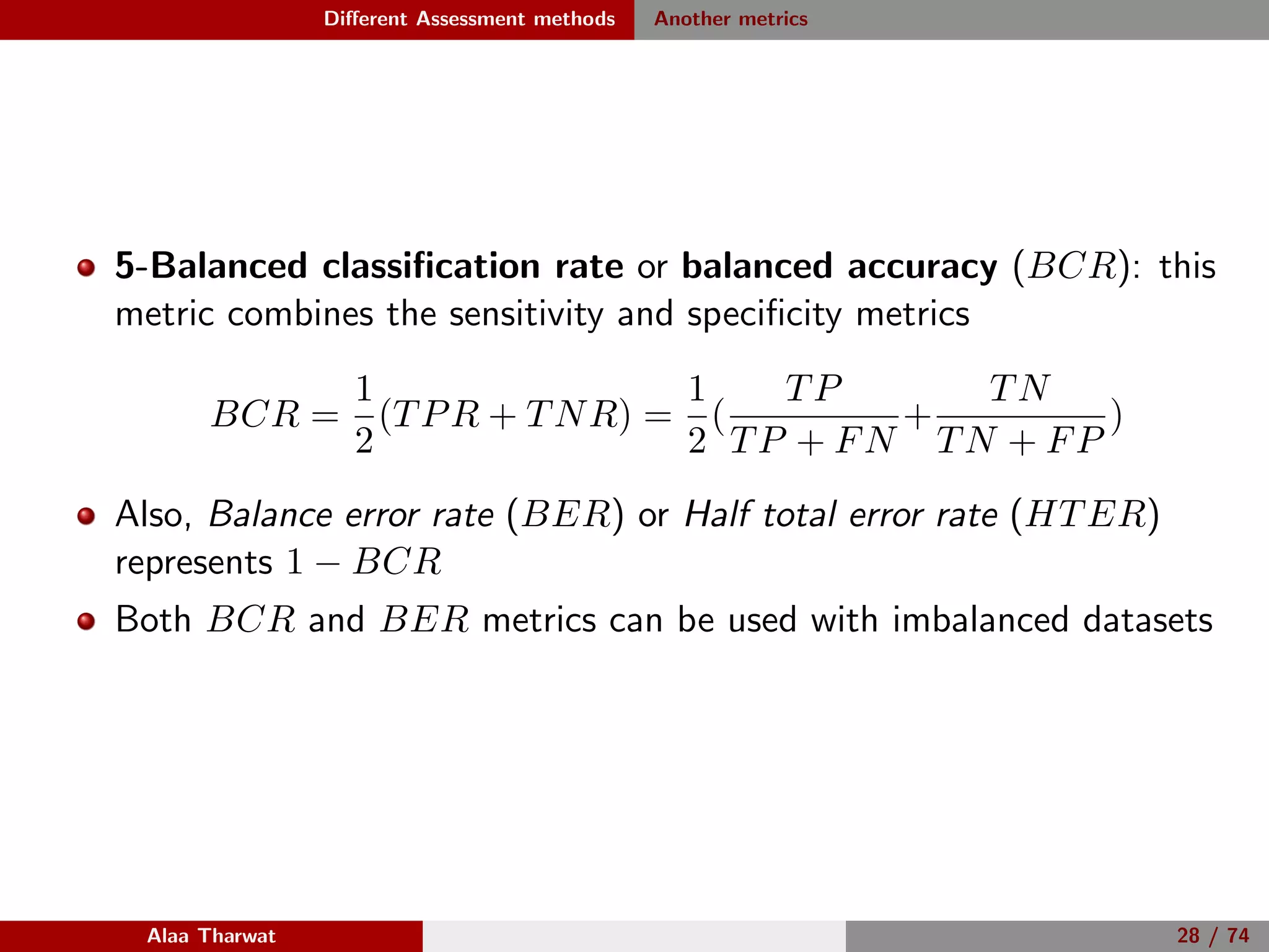 Classification assessment methods | PDF | Educational Assessment ...