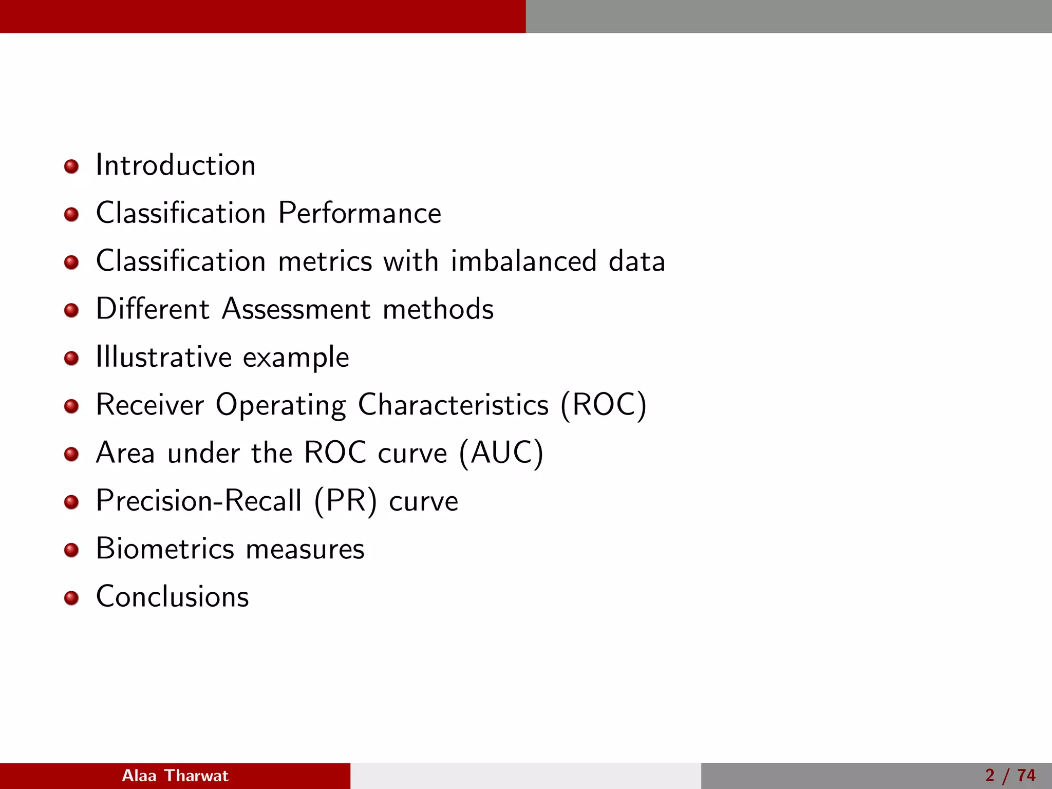Classification assessment methods | PDF