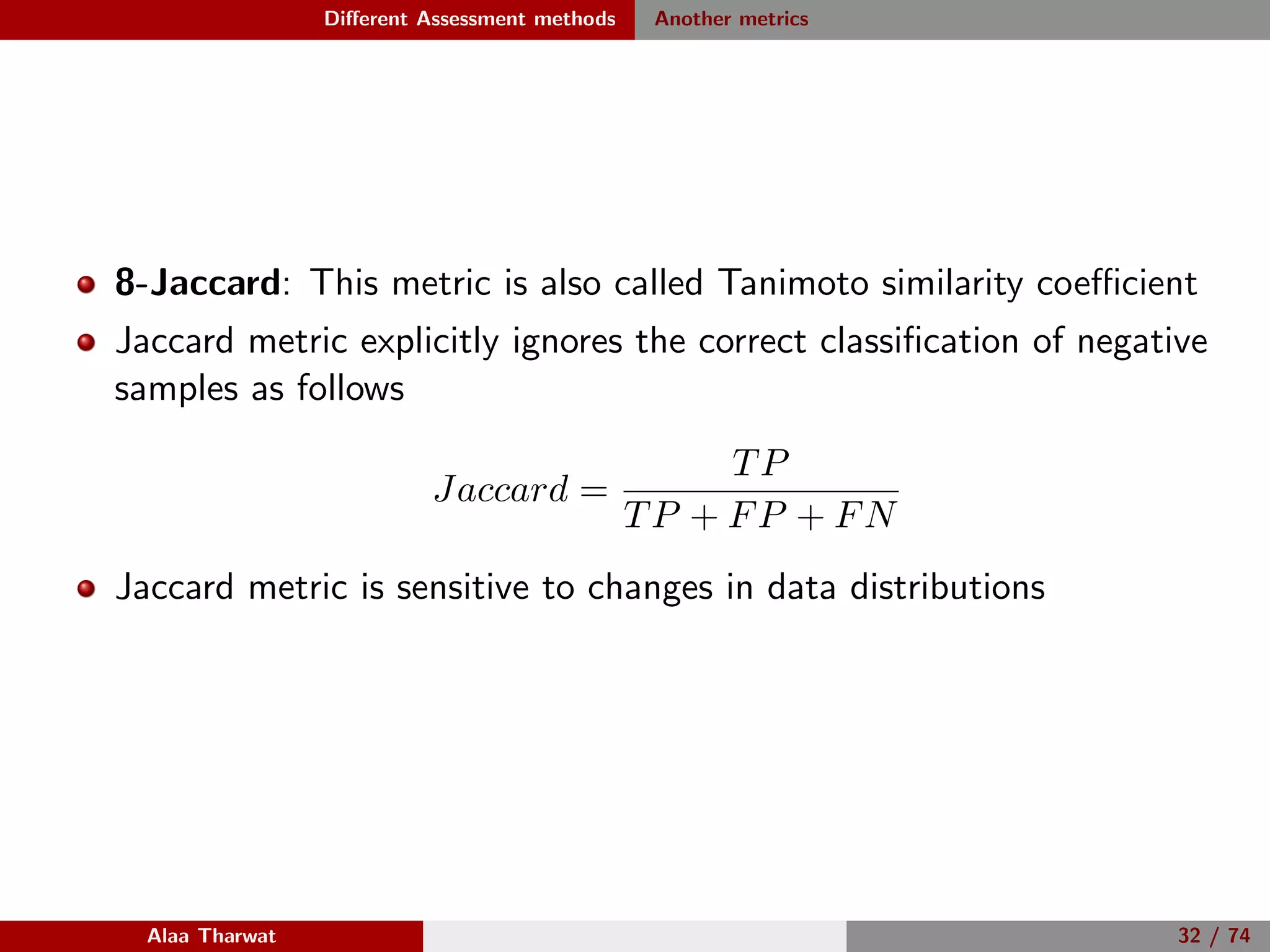 Classification assessment methods | PDF