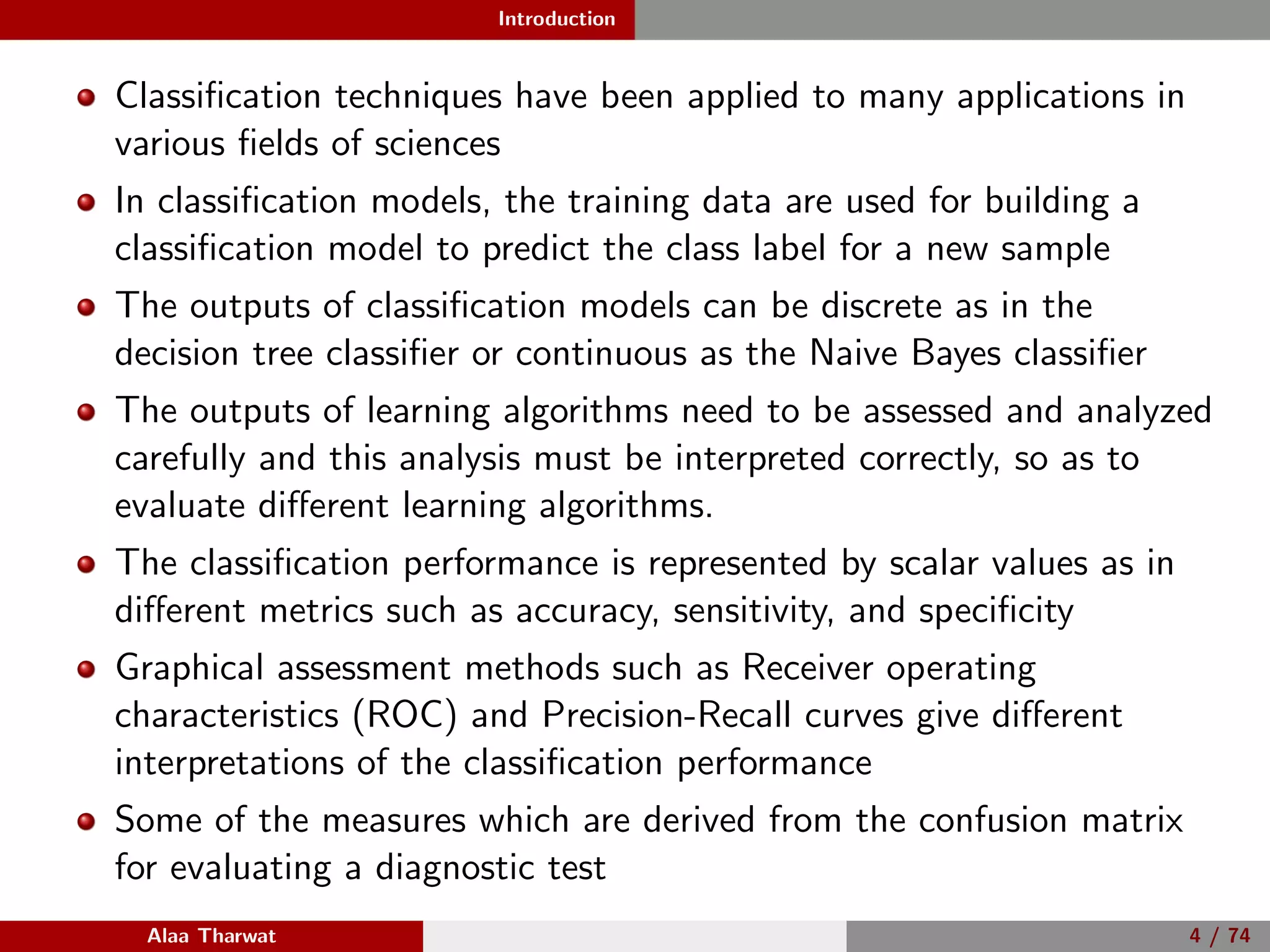 Classification assessment methods | PDF | Educational Assessment ...