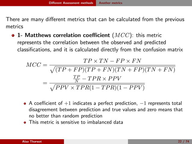 Classification assessment methods | PDF | Educational Assessment ...