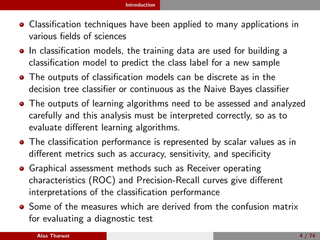 Classification assessment methods | PDF | Educational Assessment ...