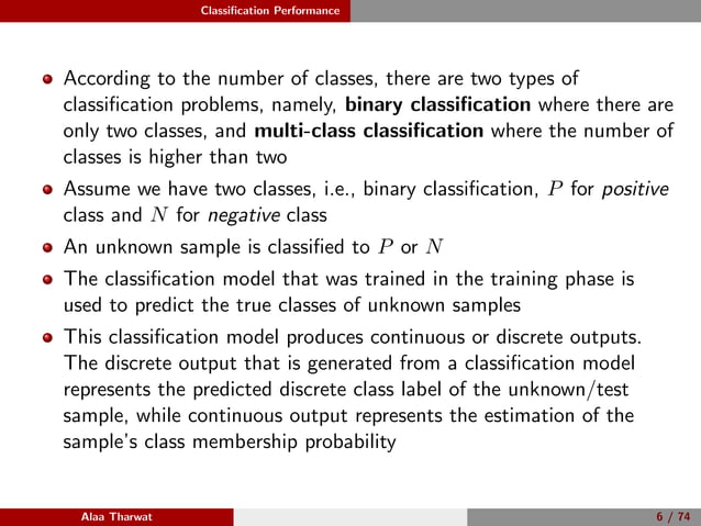 Classification assessment methods | PDF | Educational Assessment | Education