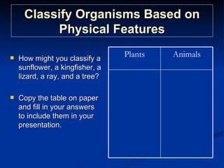 Classification assignment | PPT