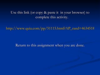 Classification assignment | PPT