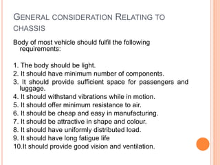 Automobile chassis and classification (frames) | PPTX