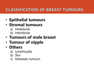 Classification breast tumour | PPTX