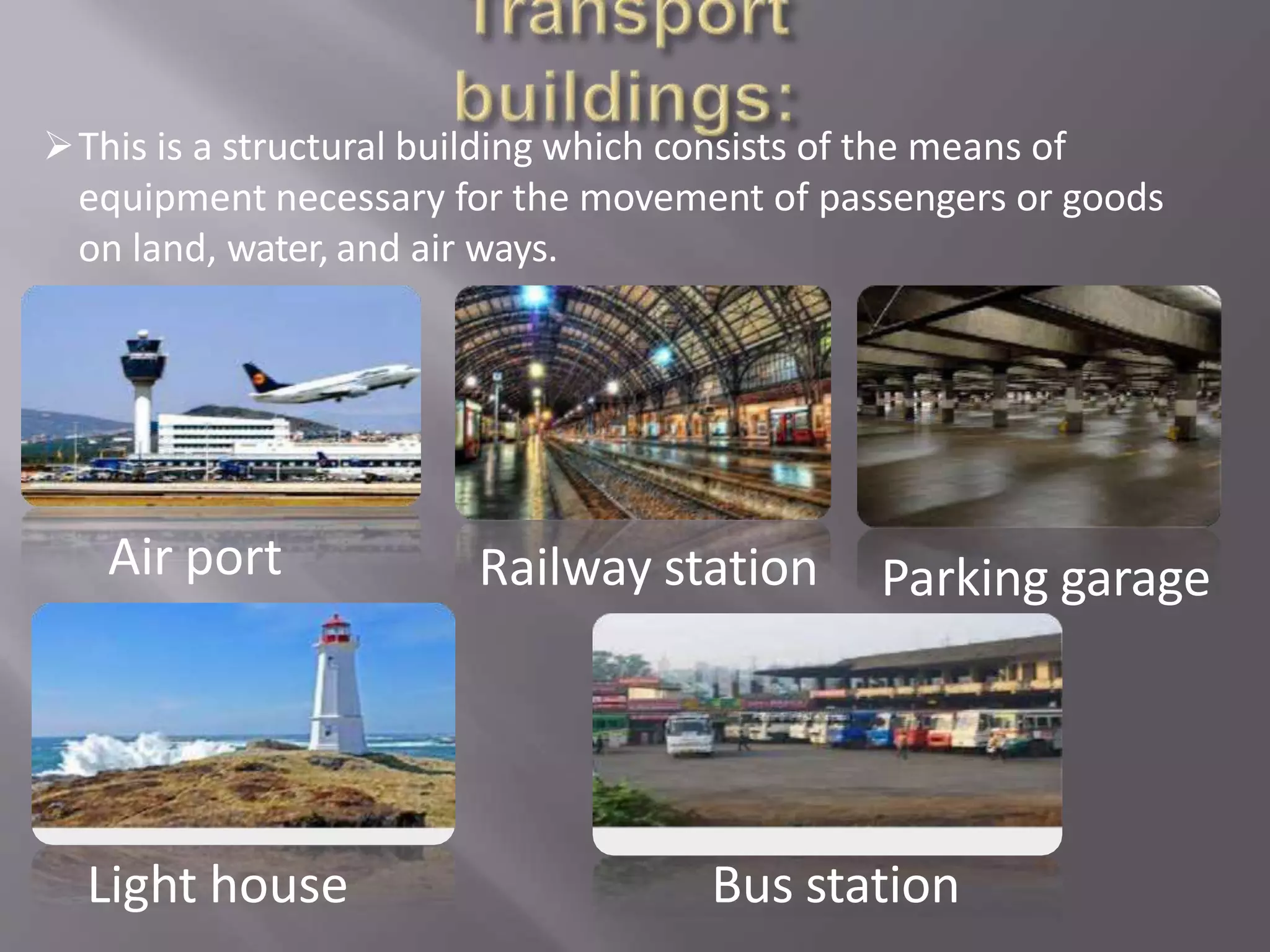 Classification of building | PPTX