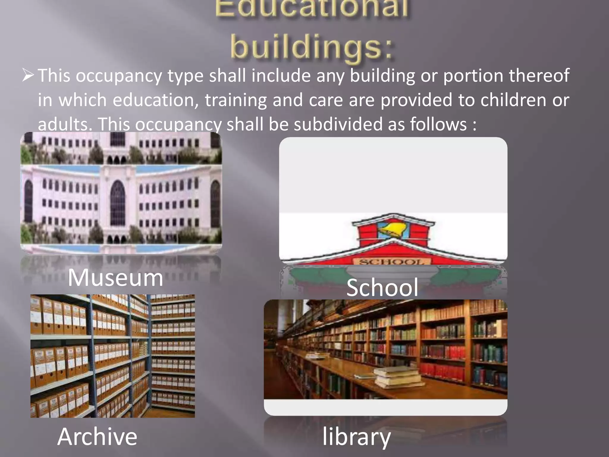 Classification of building | PPTX