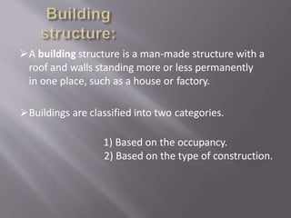 Classification of building | PPTX