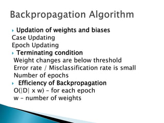 Classification by backpropacation | PPT