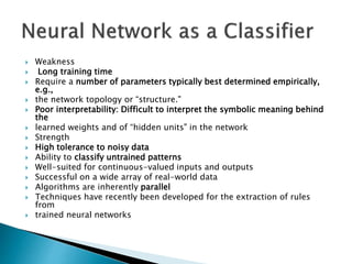 Classification by backpropacation | PPT