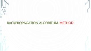 Classification by back propagation, multi layered feed forward neural ...