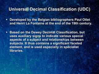 Classification, Cataloguing And Marc Crash Course | PPT