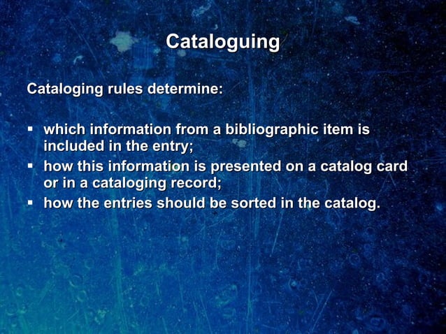 Classification, Cataloguing And Marc Crash Course | PPT