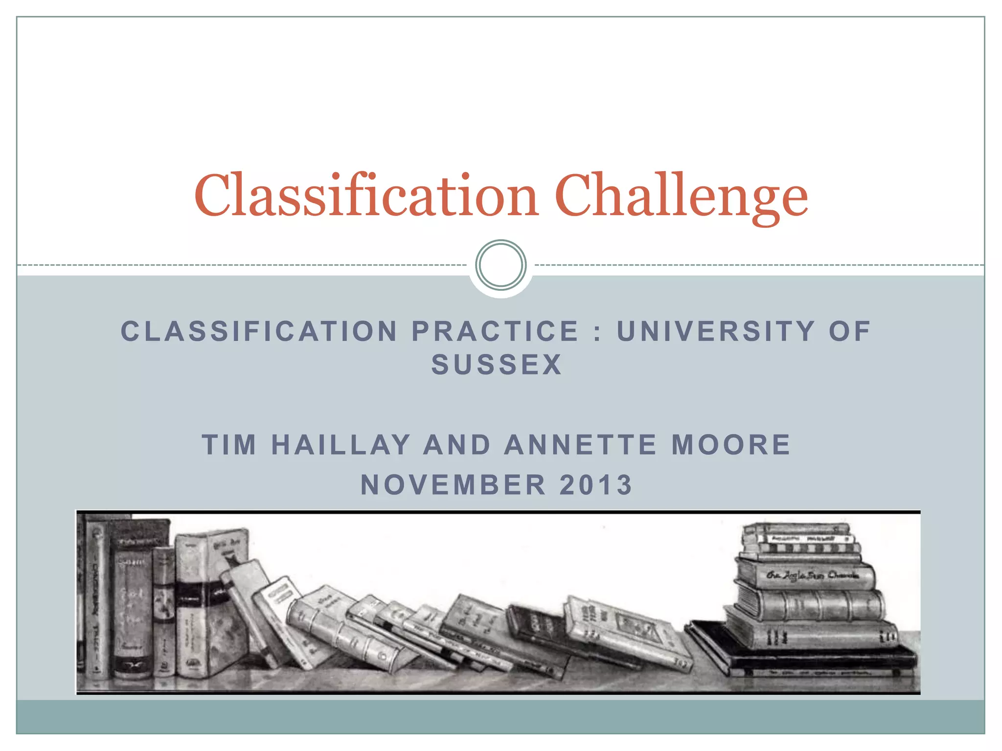 Classification challenge part I | PPT
