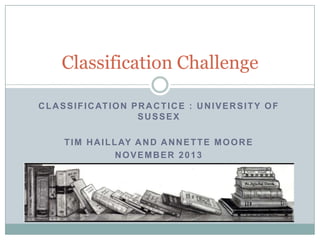 Classification challenge part I | PPT