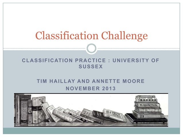 Classification challenge part I | PPT