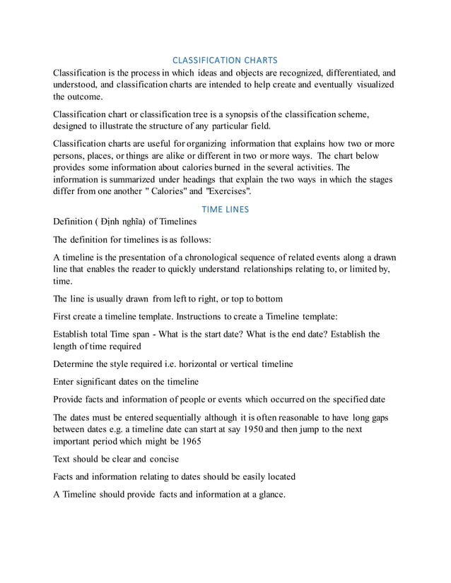 CLASSIFICATION CHARTS & TIME LINES | PDF