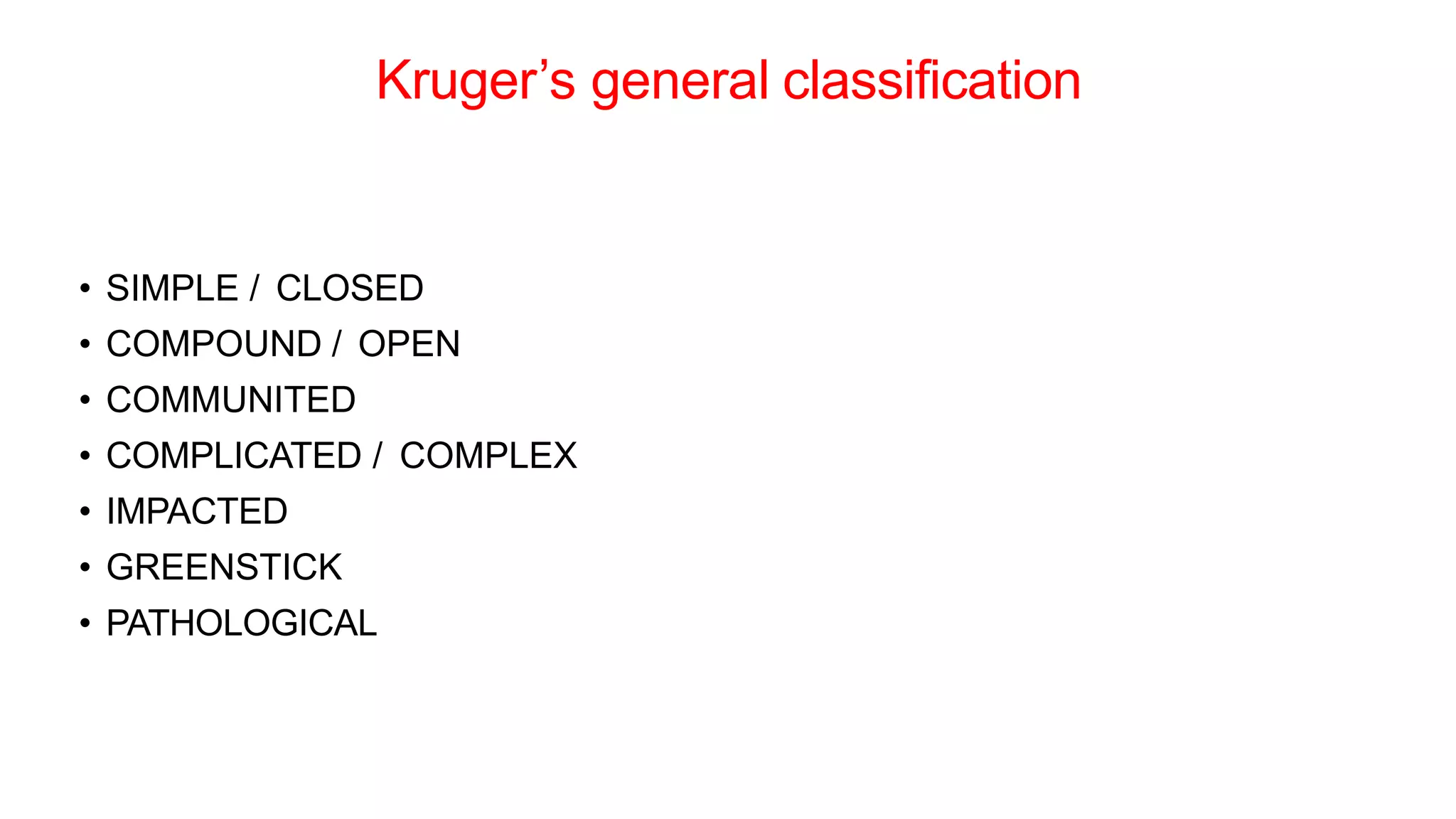 Classification, clinical features of pan facial trauma | PPTX
