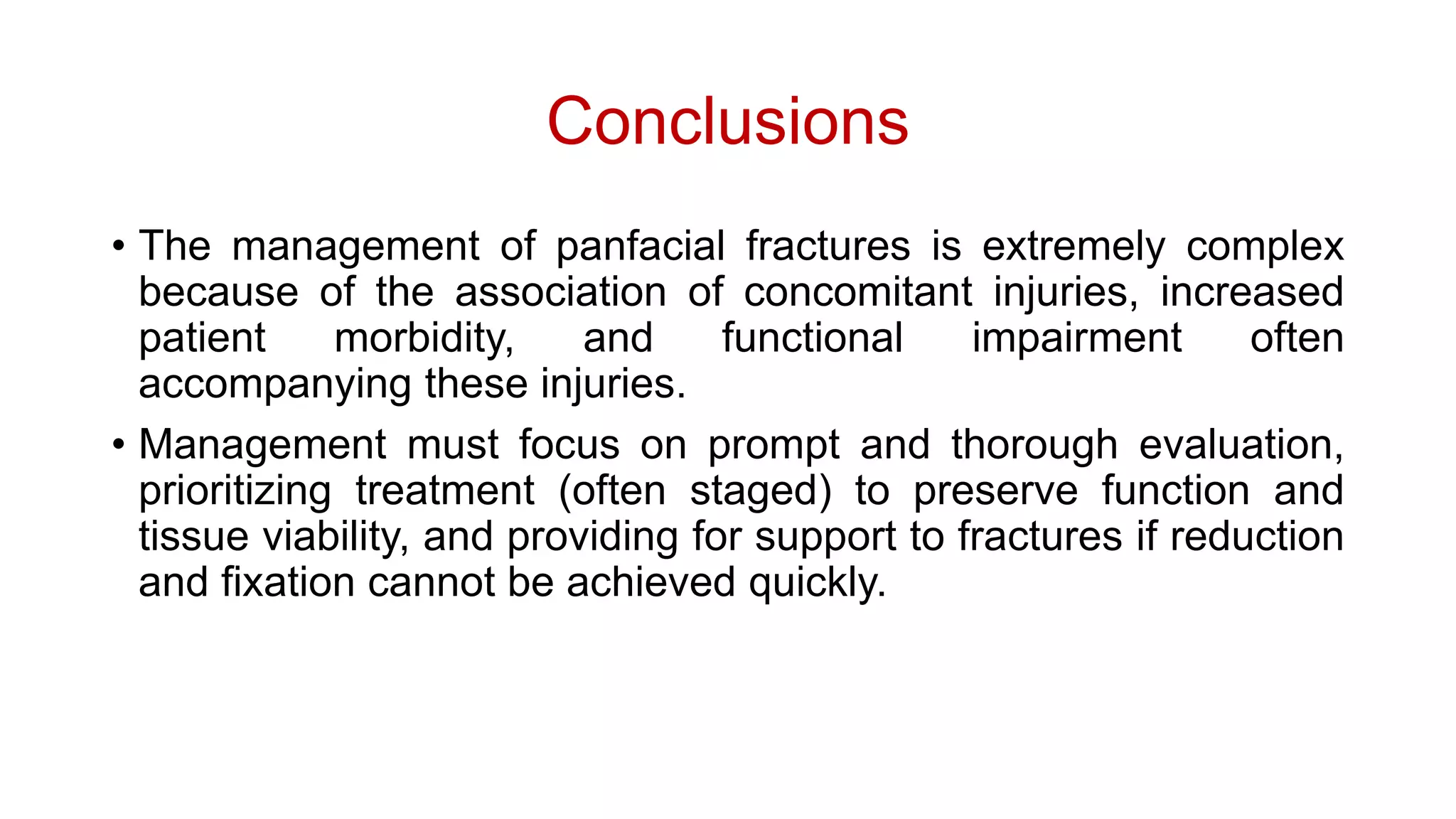 Classification, clinical features of pan facial trauma | PPTX