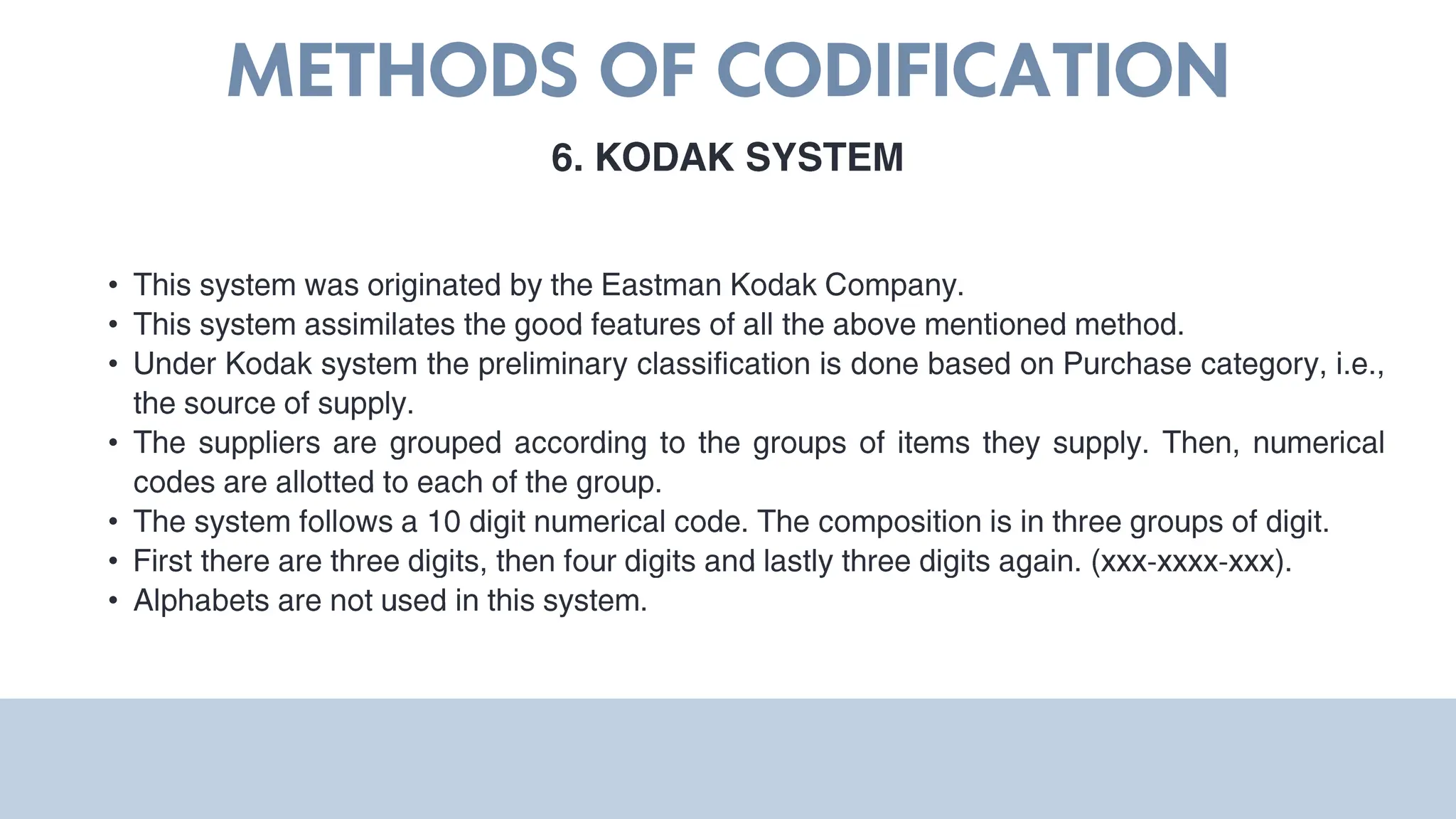 classification, codification, warehouse management.pptx | Logistics | Business