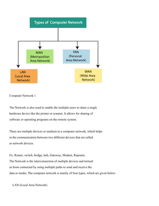 Classification computer network | PDF