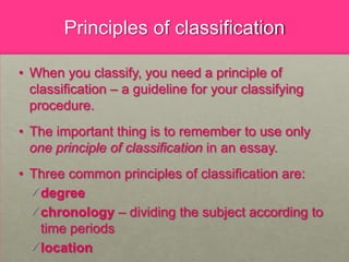 Classification essay | PPTX