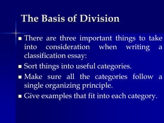 Classification essay | PPT