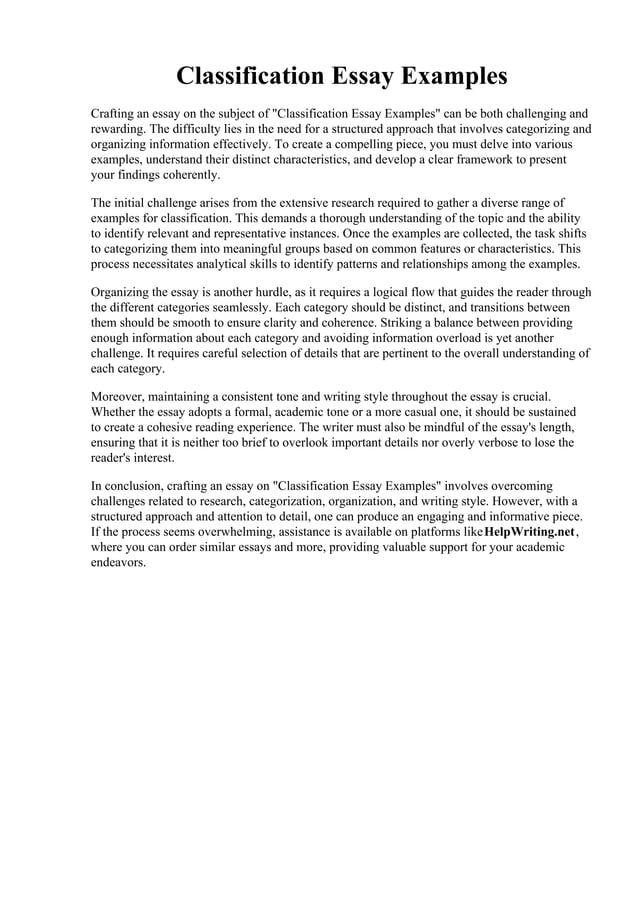 Classification Essay Examples.pdf