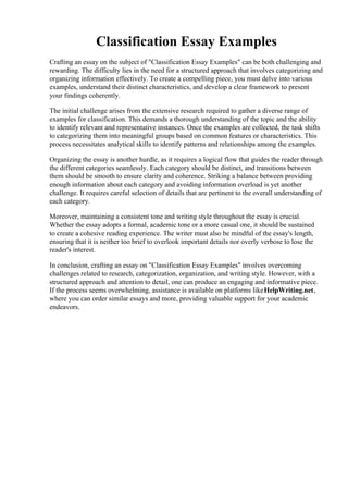 Classification Essay Examples.pdf