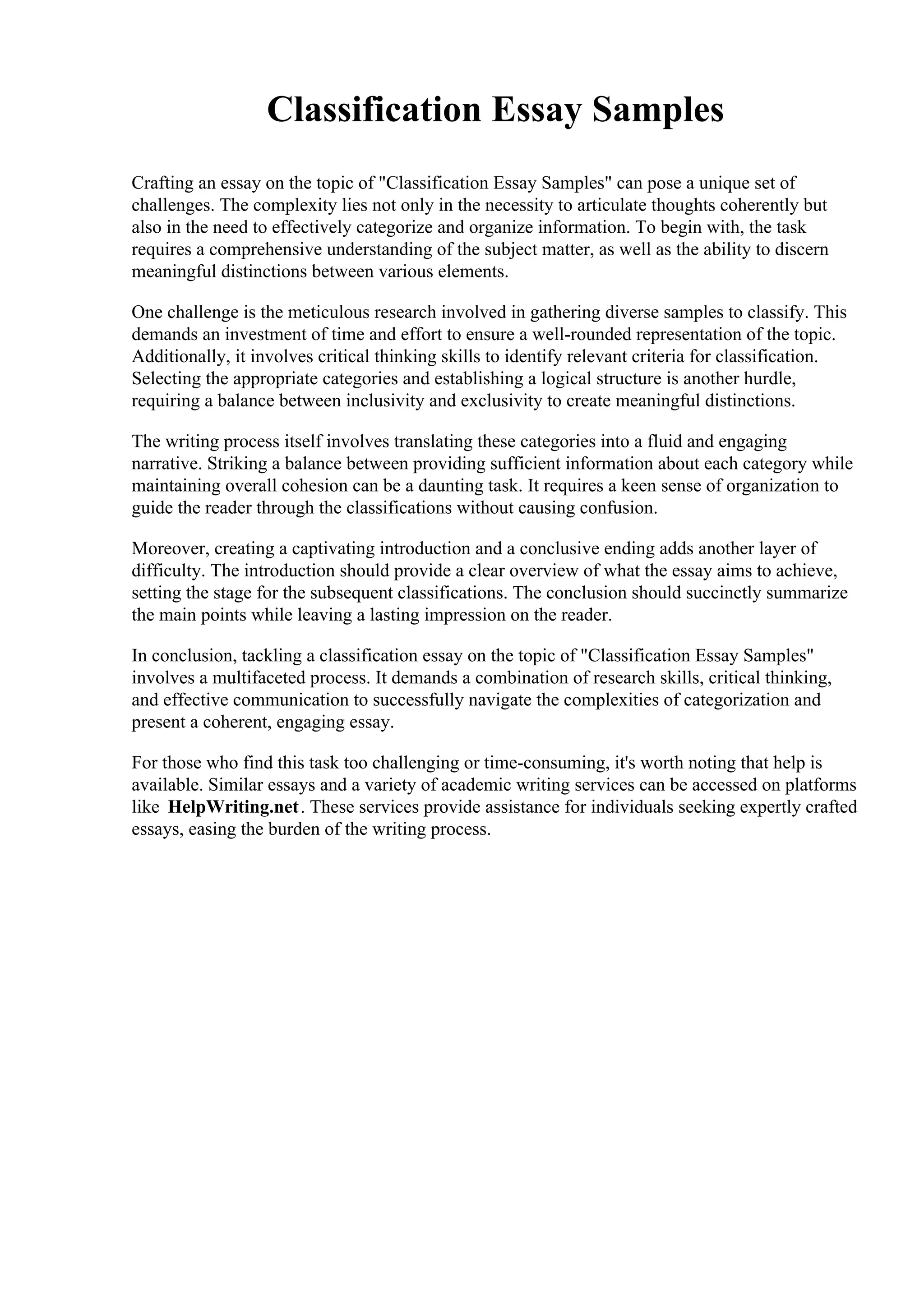 Classification Essay Samples.pdf