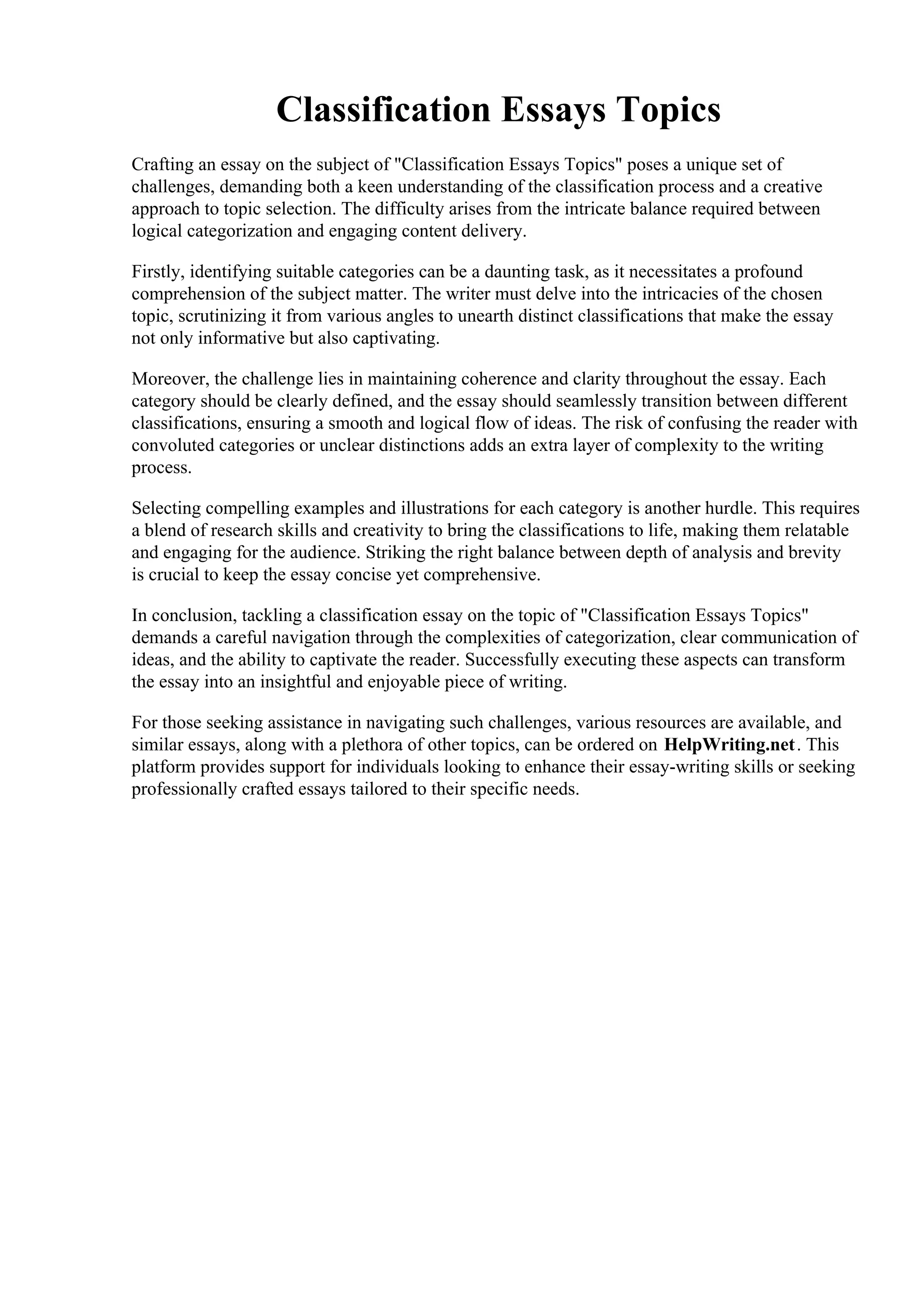 Classification Essays Topics.pdf