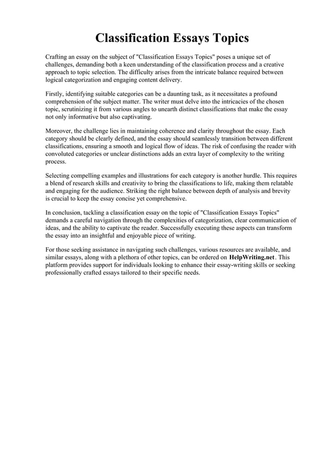 Classification Essays Topics.pdf