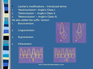 Classification & etiology of malocclusion | PPT