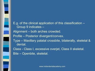 Classification & etiology of malocclusion | PPT