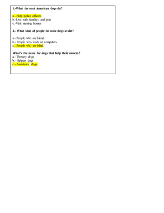 Classification exam 1 | DOCX