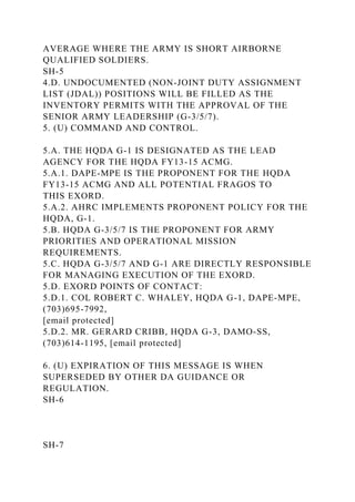 CLASSIFICATIONEXECUTIVE SUMMARYTA-XXXXXXXDD Mmm YY(U.docx