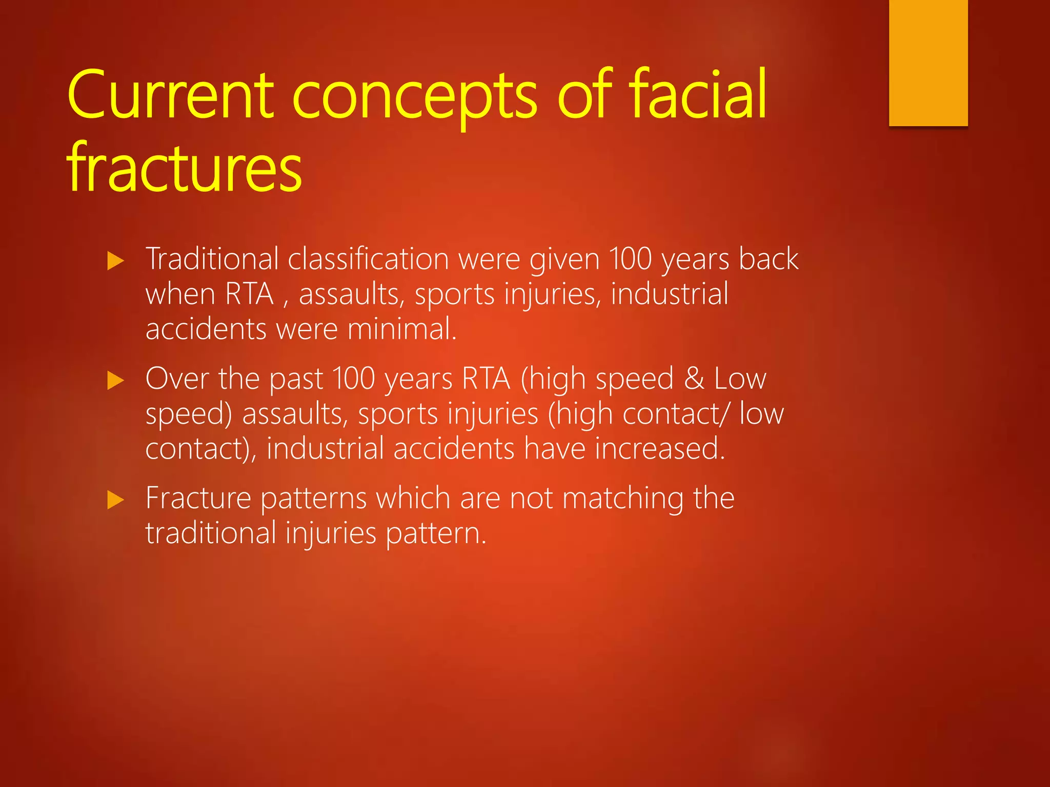 Classification facial fracture current concept | PPTX