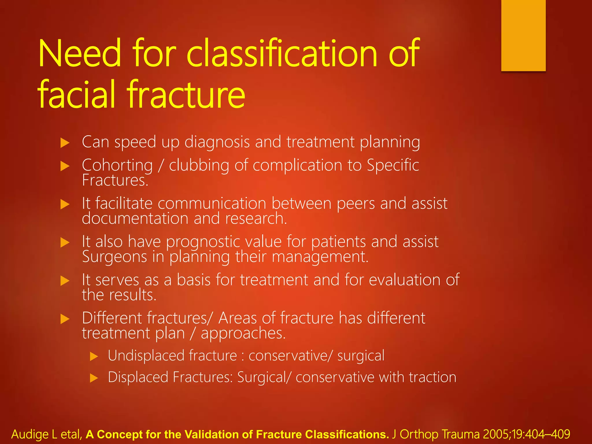 Classification facial fracture current concept | PPTX