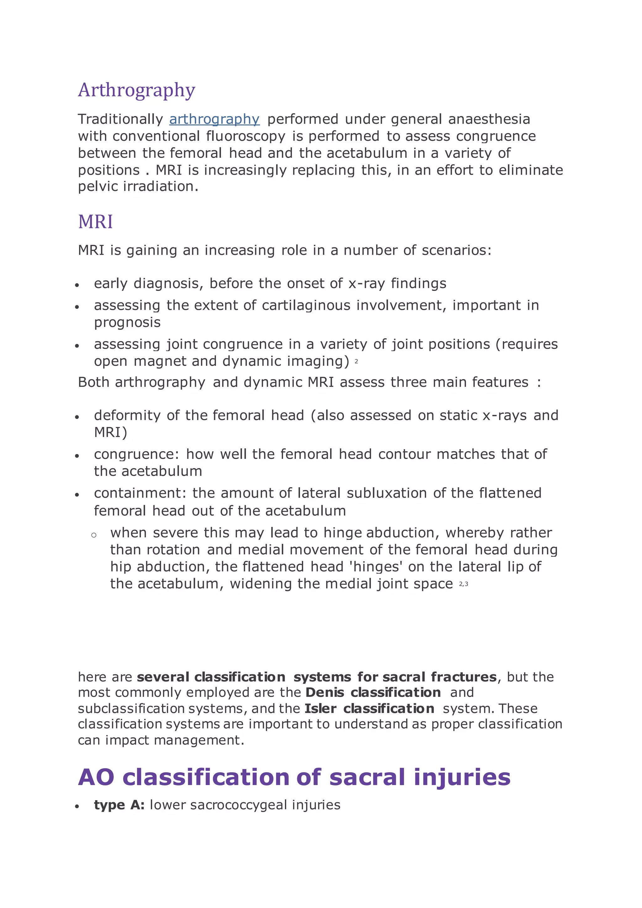 Important radiological classification of fracture and AVN | DOCX