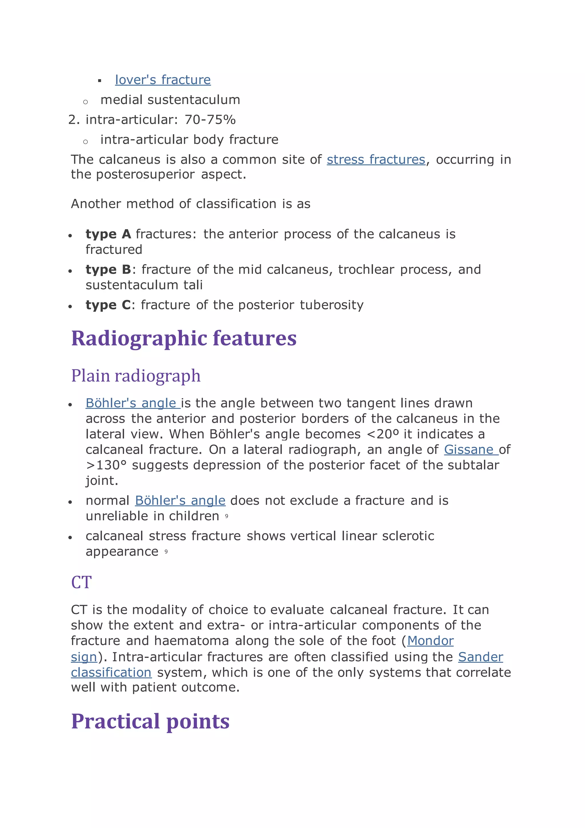 Important radiological classification of fracture and AVN | DOCX