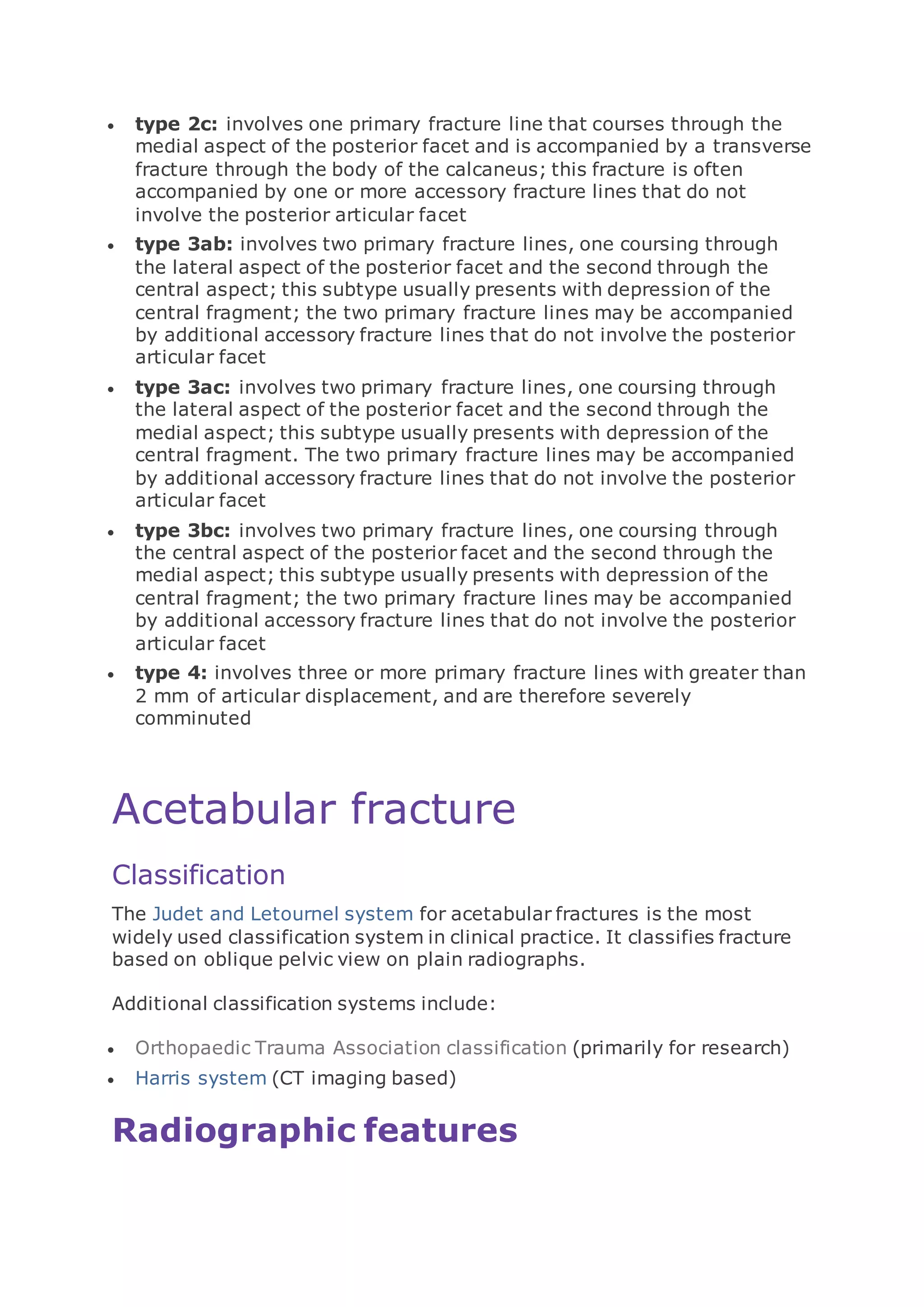 Important radiological classification of fracture and AVN | DOCX