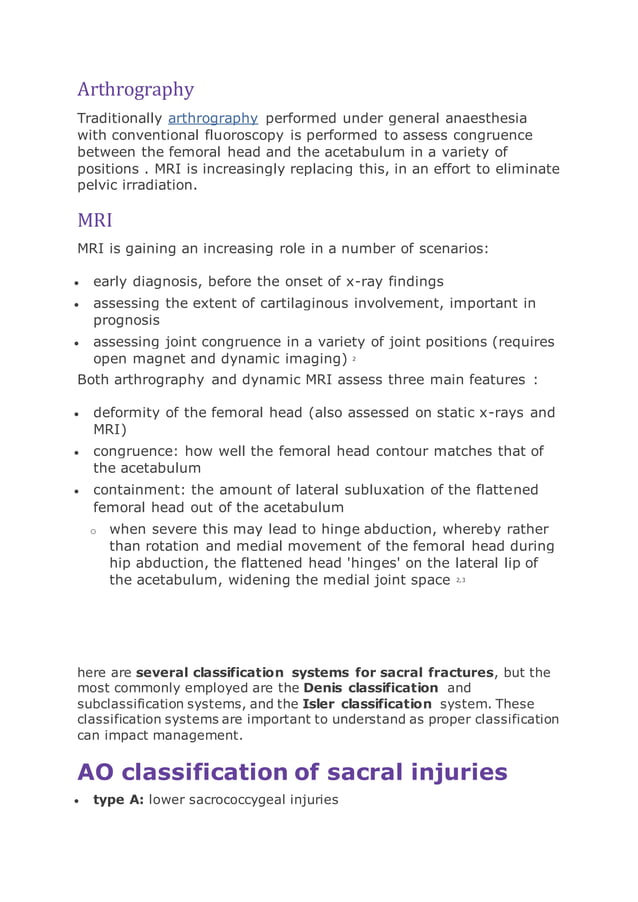 Important radiological classification of fracture and AVN | PDF