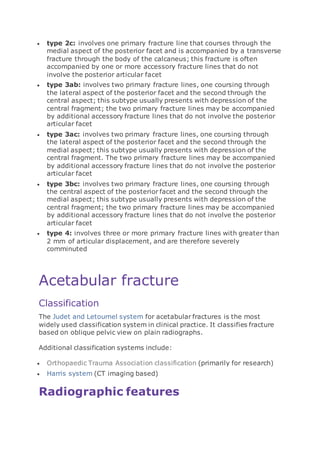 Important radiological classification of fracture and AVN | DOCX