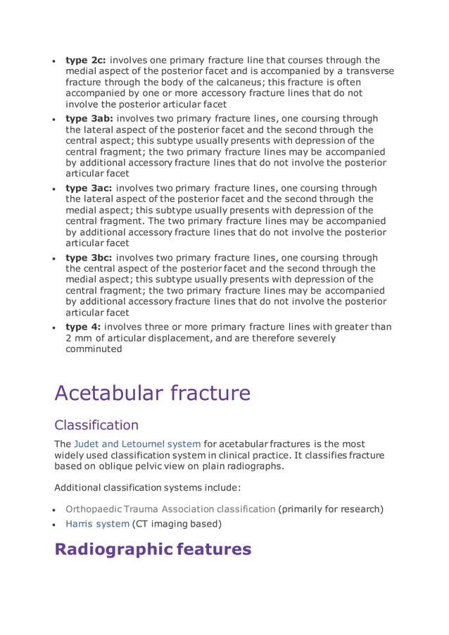 Important radiological classification of fracture and AVN | PDF