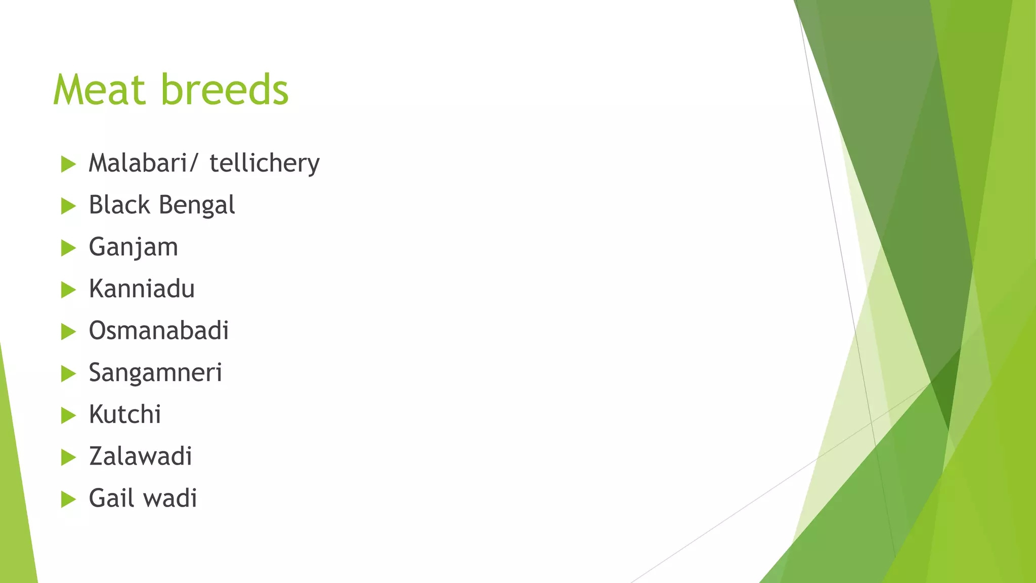 Classification indian goat_breeds | PPTX