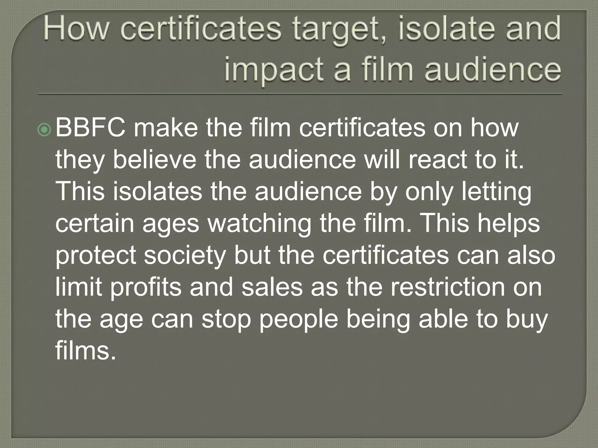 Classification in film | PPTX